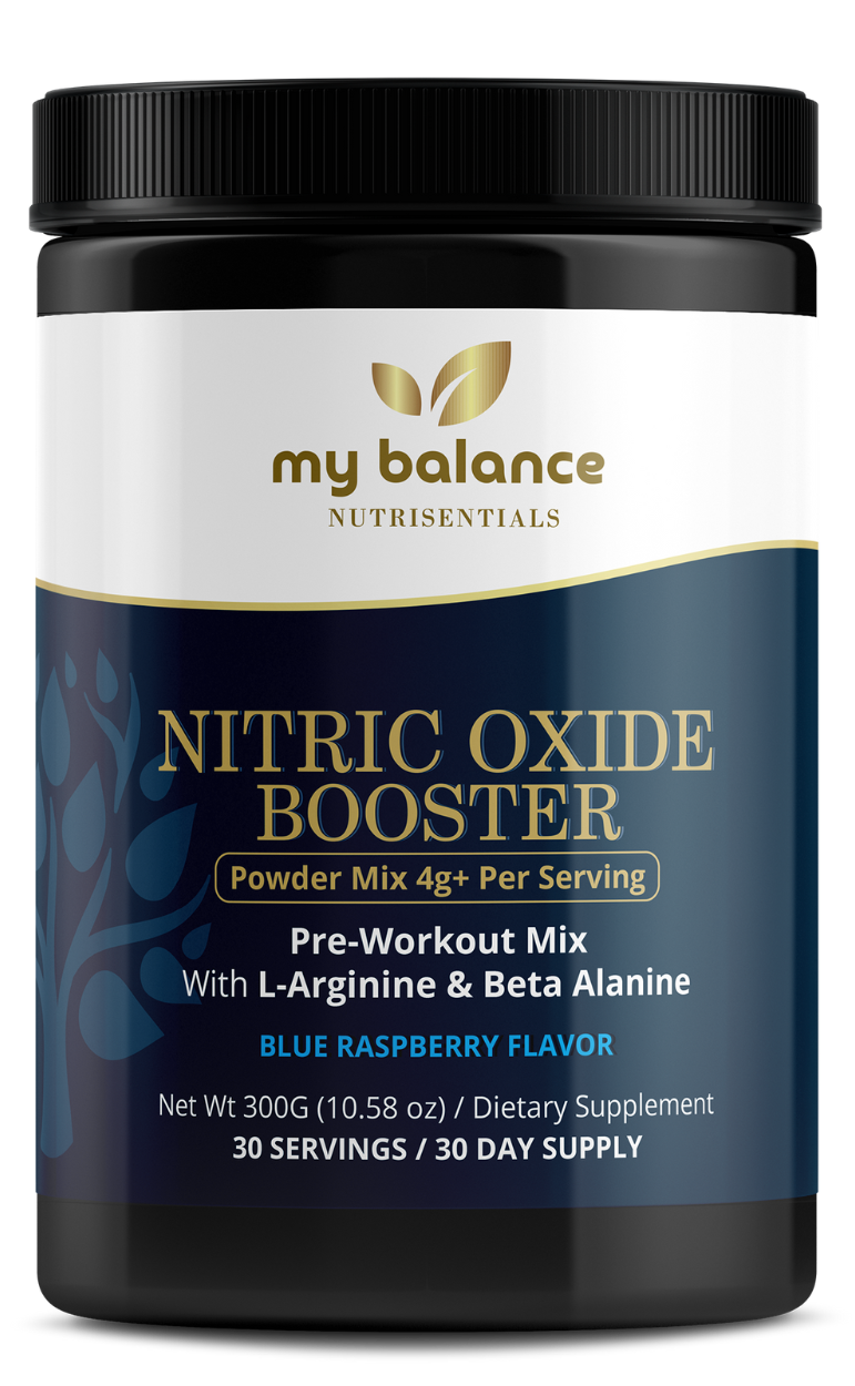 Nitric Oxide Booster Powder Mix – Blue Raspberry Flavor – My Balance